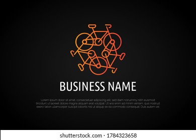 Triangle Bike Bicycle Logo Concept Your Stock Vector (Royalty Free ...