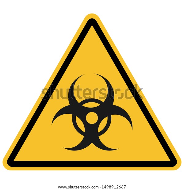 Triangle Biohazard Sign Warning Symbol Vector Stock Vector (Royalty ...