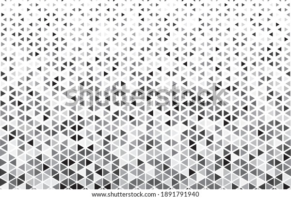 Triangle Black Grey Color Halftone Geometric Stock Vector (Royalty Free ...