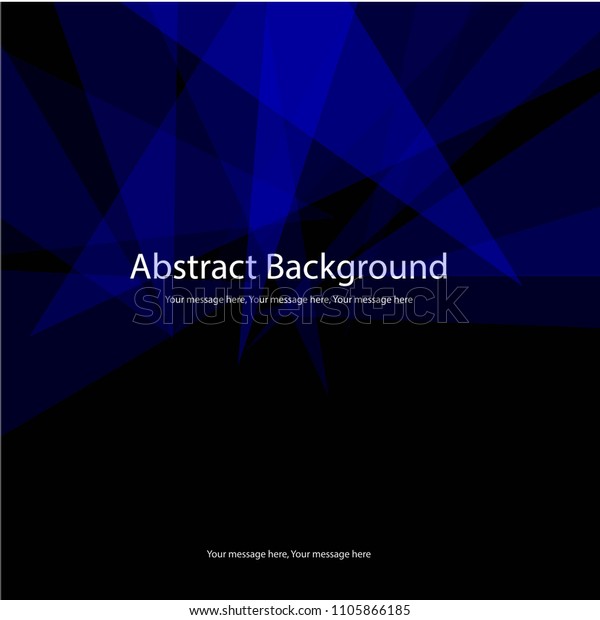 Triangle Blue Color Abstract Geometric Background Stock Vector (Royalty ...