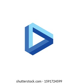 Play Button Logo Stock Vector (Royalty Free) 775525429