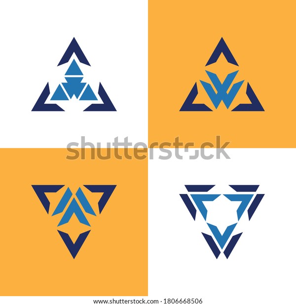Triangle Blue Shuriken Vector Design Stock Vector (Royalty Free ...
