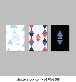 Triangle Book Cover Logo Vector Template Stock Vector (Royalty Free ...