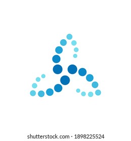 Triangle Bubble Blue Design Logo Stock Vector (Royalty Free) 1898225524 ...