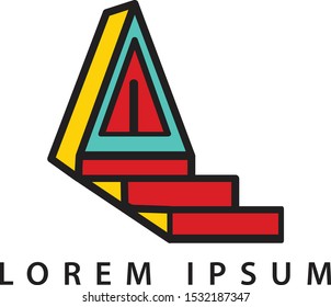 Triangle Castle Logo Vector Design Stock Vector (Royalty Free ...