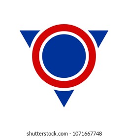 Triangle Circle Symbol Icon Logo Vector: vector de stock (libre de ...