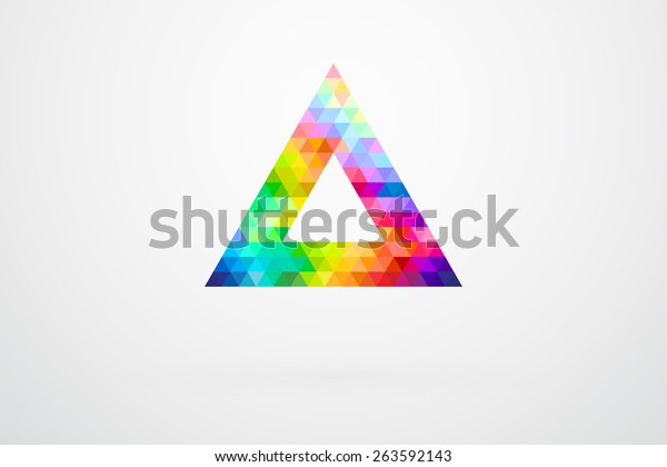 Triangle Color Palette Guide Spectrum Vector
