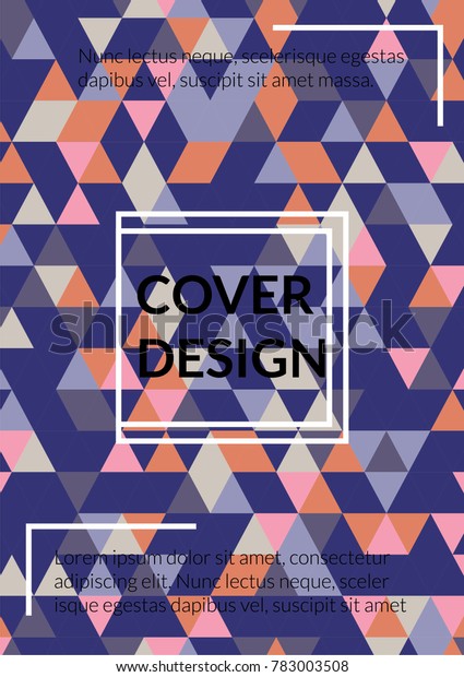 Triangle Cover Design Background Triangle Shapes Stock Vector (Royalty ...