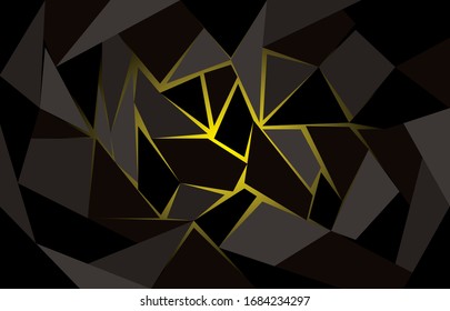 Triangle Dark Gray Black Yellow Light Stock Vector (Royalty Free ...
