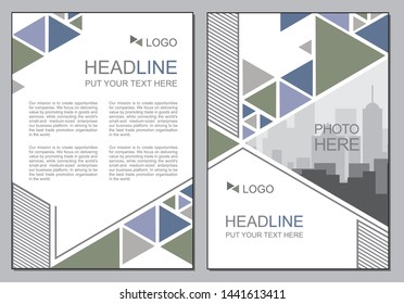 Cover Page Design Stock Vector (Royalty Free) 1365795005