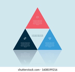 Triangle Diagram Colorful Vector Design Workflow Stock Vector (Royalty ...