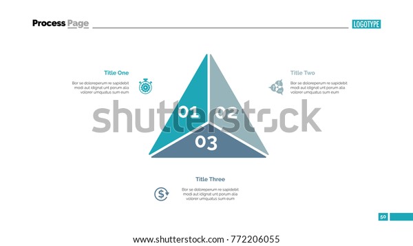 Triangle Diagram Slide Template 库存矢量图（免版税）772206055