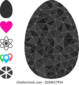 Triangle Egg Polygonal Symbol Illustration Similar Stock Vector ...