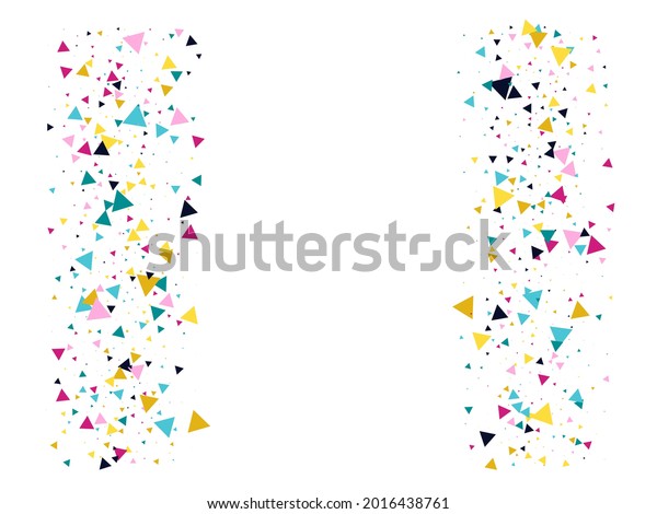 Triangle Explosion Confetti Broken Glass Explosive Stock Vector ...