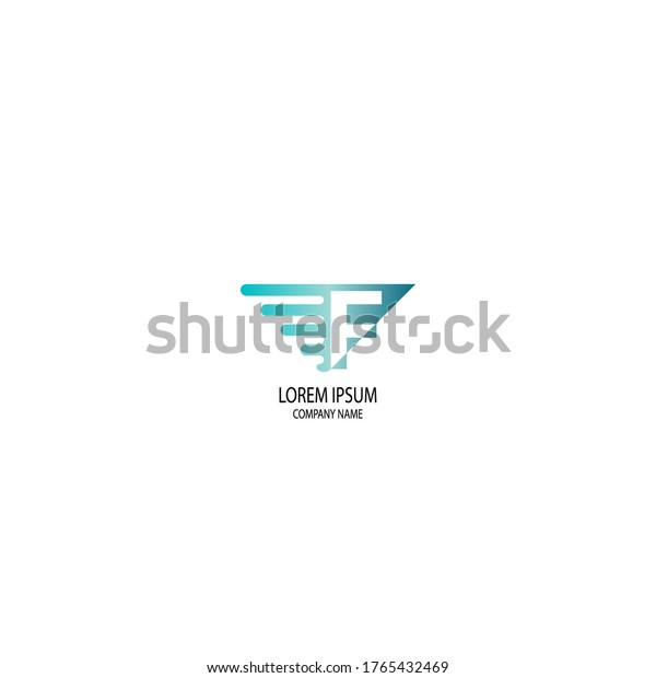 Triangle F Logo Letter Design Concept Stock Vector (Royalty Free ...