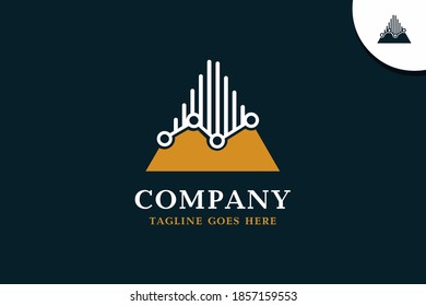 Triangle Finance Logo Template Simple Design Stock Vector (Royalty Free ...