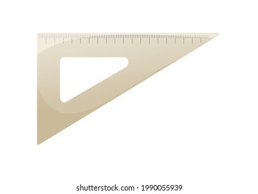 Triangle Flat Vector Illustration Isolated On Stock Vector (Royalty ...