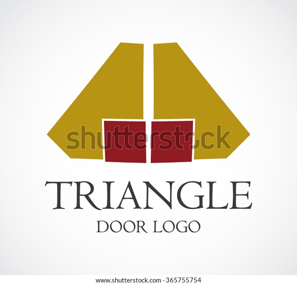 Triangle Gate Door Entrance Abstract Vector Stock Vector (Royalty Free ...