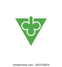 Triangle Grow Seed Logo Design Vector Stock Vector (Royalty Free ...
