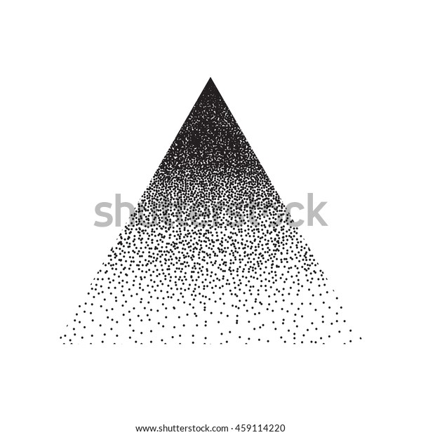 Triangle Halftone Dotted Design Element Vector Stock Vector (Royalty ...