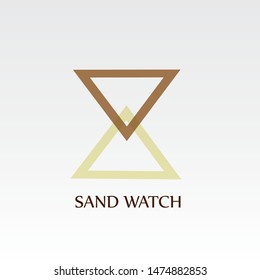Triangle Hourglass Logo Design Stock Vector (Royalty Free) 1474882853 ...