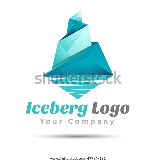 Triangle Iceberg Volume Logo Colorful 3d Stock Vector (Royalty Free ...