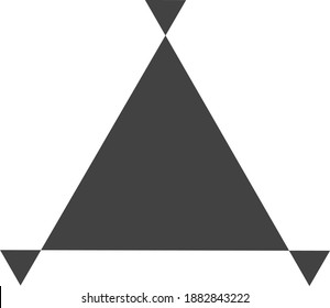 Triangle Icon Shape Illustration as Elegant Stock Vector (Royalty Free ...