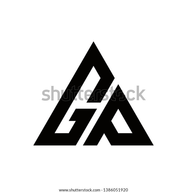 Triangle Letters G P Logo Vector Stock Vector (Royalty Free) 1386051920 ...