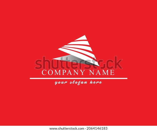 Triangle Logo Business Name Icon Stock Vector (Royalty Free) 2064146183 ...