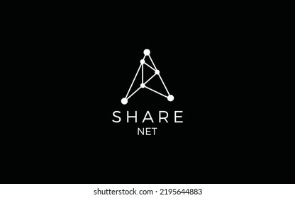 Triangle Logo Formed Networking Symbol Stock Vector (Royalty Free ...
