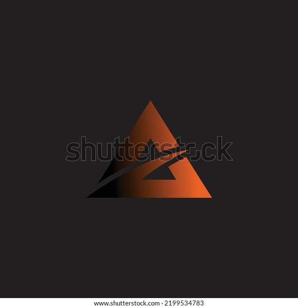 Triangle Logo Icon Biotechnology Illustration Stock Vector (Royalty ...