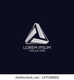 Triangle Logo Media Entertainment Stock Vector (Royalty Free ...