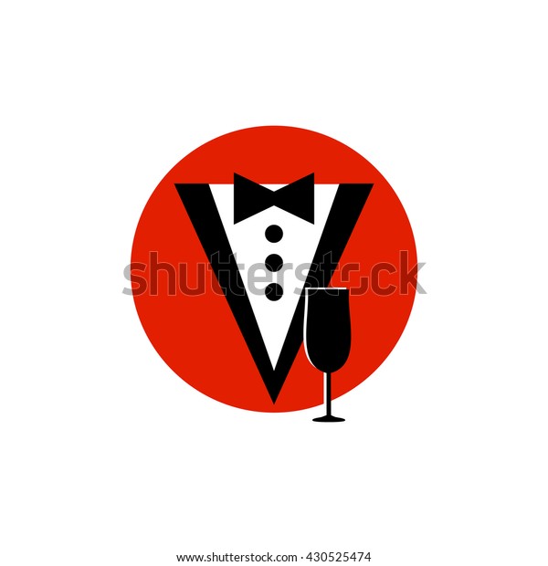 Triangle Man Suit Logo Mans Tuxedo Stock Vector (Royalty Free ...
