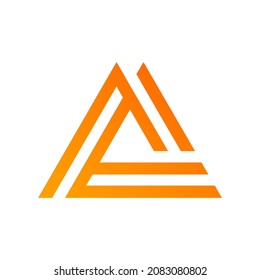 Triangle Minimalist Line Modern Logo Minimalist Stock Vector (Royalty ...