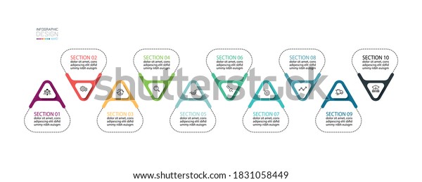 Triangle Modern Design By Infographic Has Stock Vector (Royalty Free ...