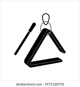 Triangle Music Instrument Icon Vector Art Stock Vector (Royalty Free ...