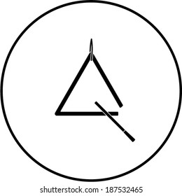 Triangle Musical Instrument Symbol Stock Vector (Royalty Free ...