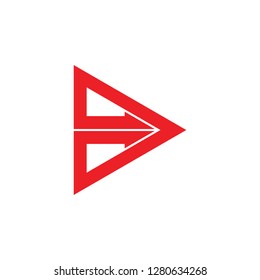 Triangle Player Arrow Right Logo Vector Stock Vector (Royalty Free ...