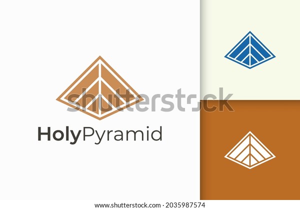 Triangle Pyramid Logo Simple Modern Shape Stock Vector (Royalty Free ...