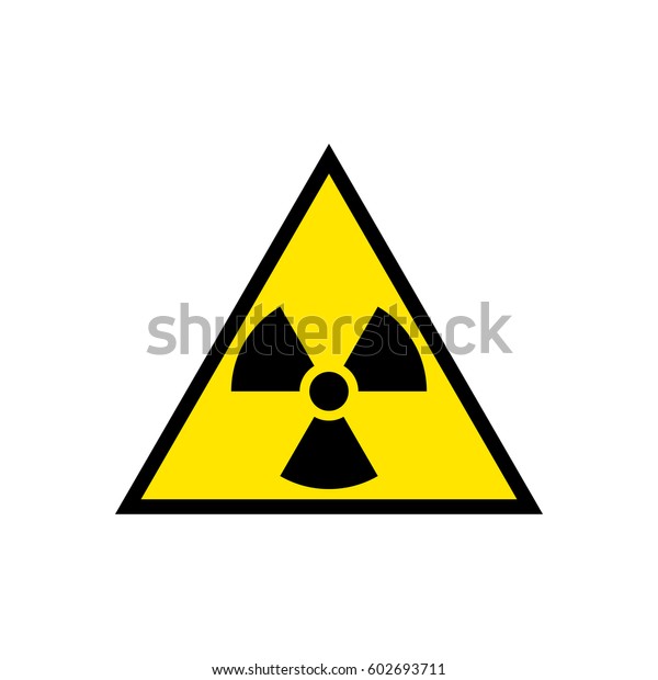 Triangle Radiation Hazard Sign Symbol Vector Stock Vector (Royalty Free ...