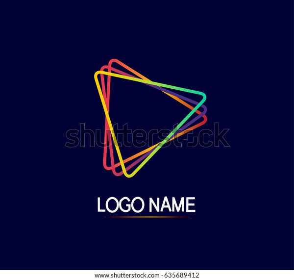 Triangle Rainbow Vector By Illustration Stock Vector (Royalty Free ...