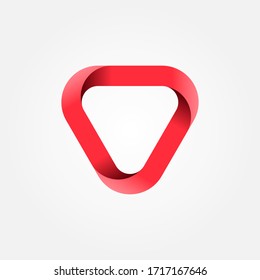 Triangle Red Logo Design Geometric Element Stock Vector (Royalty Free ...