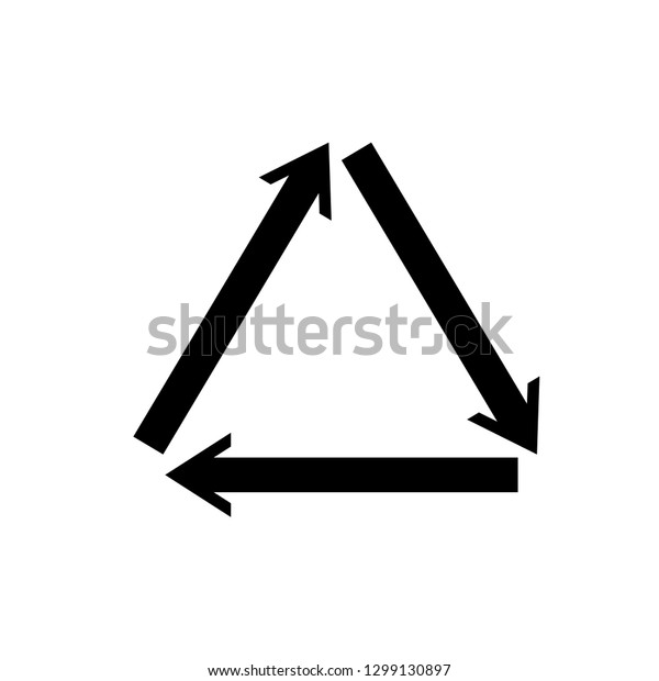Triangle Rotation Cycle Stock Vector (Royalty Free) 1299130897 ...