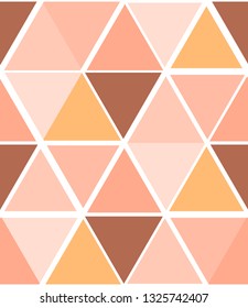 Triangle Seamless On Orange Color Vector Stock Vector (Royalty Free ...