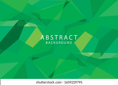 Triangle Shape Green Color Abstract Background Stock Vector (Royalty ...