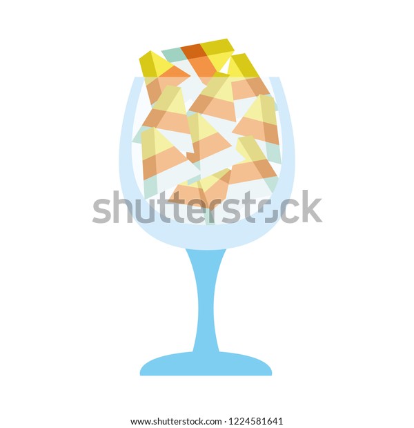Triangle Shaped Different Flavored Jelly Stock Vector (Royalty Free ...