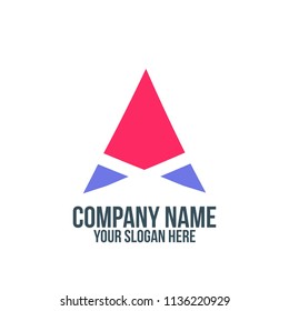 Triangle Space Rocket Abstract Company Logo Stock Vector (Royalty Free ...