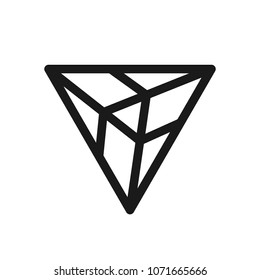 Triangle Black Diamond Logo Design Stock Vector (Royalty Free ...