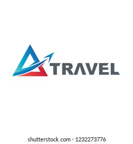 Triangle Travel Logo Vector Stock Vector (Royalty Free) 1232273776 ...