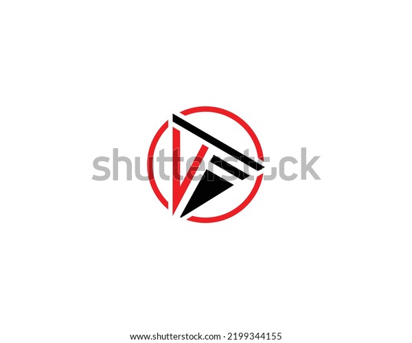 Triangle Vf Letter Logo Modern Design Stock Vector (Royalty Free ...